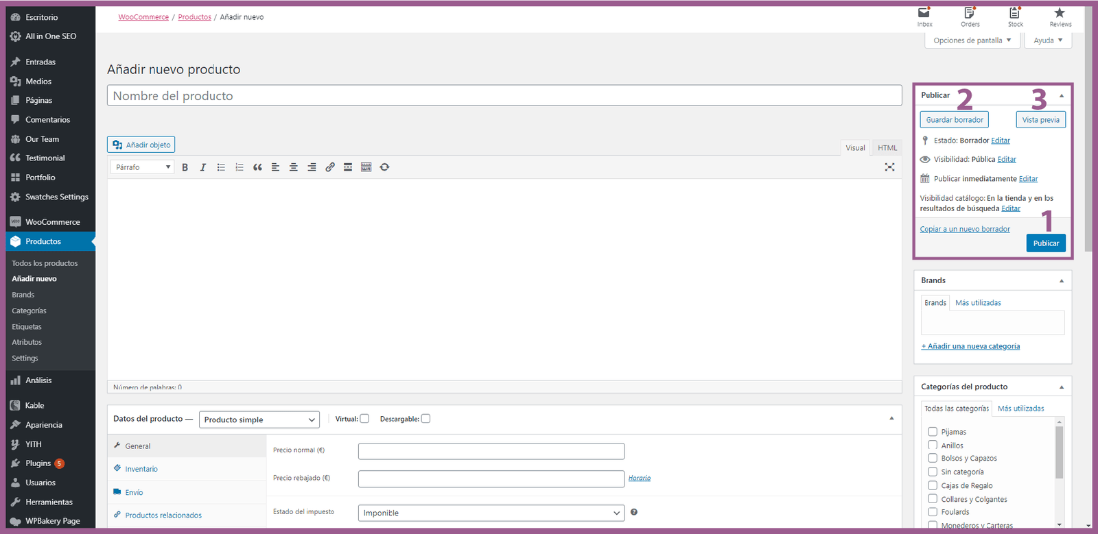 Cómo CREAR un NUEVO PRODUCTO en WOOCOMMERCE | DISEÑO WEB en Toledo - Diseño, web y publicidad ...